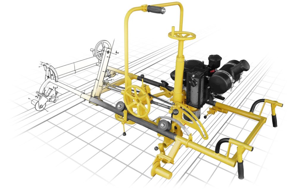 Vertical Rail & Switch grinding machine Metal Hornet - MV3 | Geismar