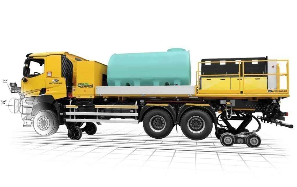 Controlled weed spraying road-rail vehicle Spray Wizard | Geismar controlé