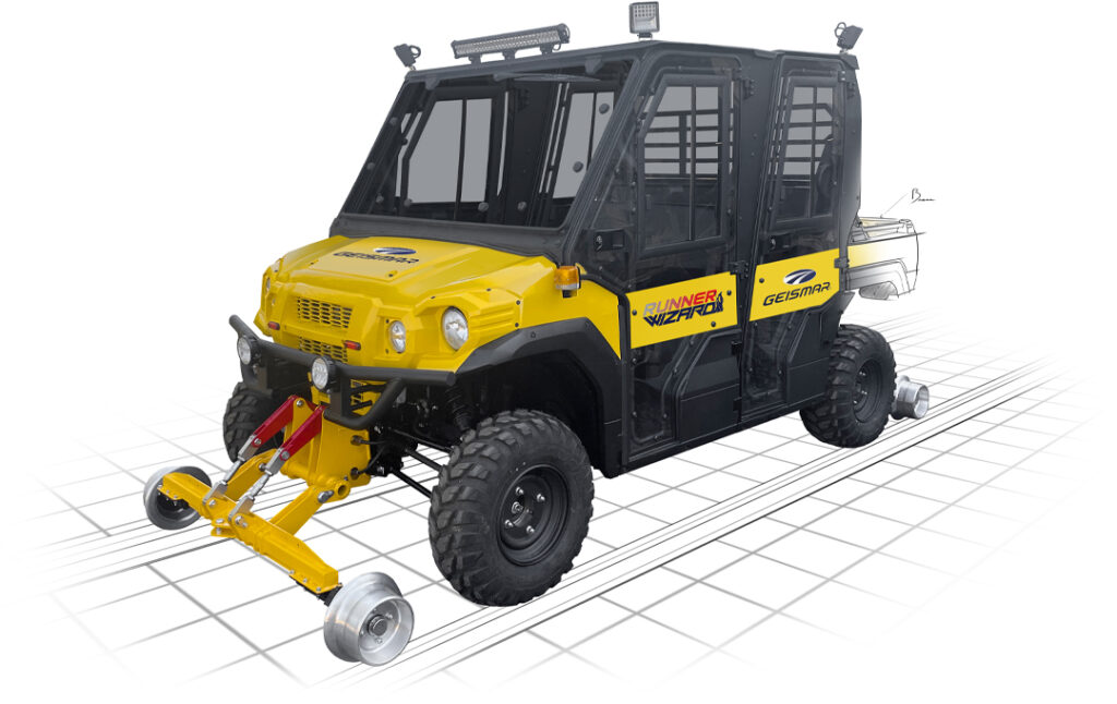 Lightweight utility road-rail vehicle Runner Wizard 300 - Kawasaki ...