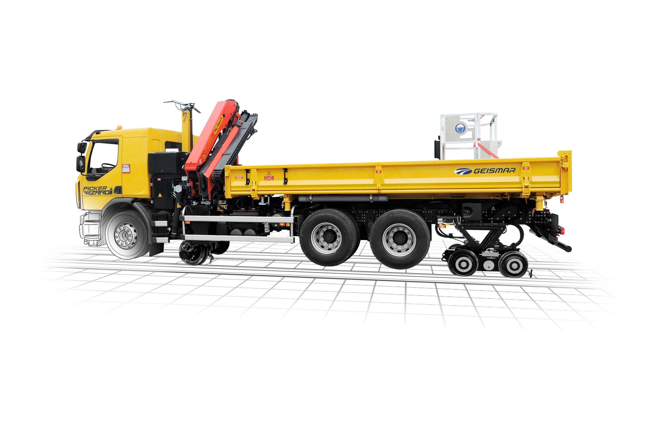 Road-rail handling vehicle Picker Wizard - V2R U-940 GR | Geismar