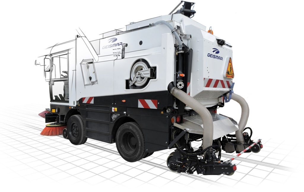 Véhicule rail-route de nettoyage de la voie en réseau urbain Clean ...