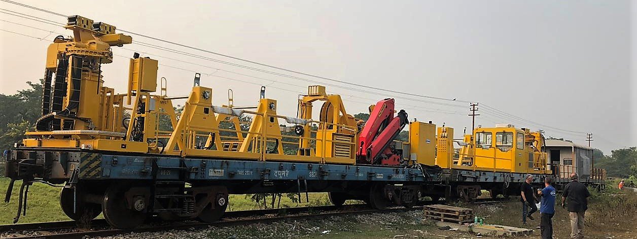Successful installation of a catenary equipment in India | Geismar ...