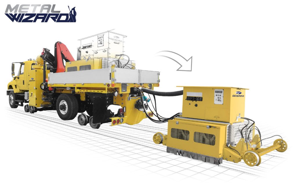 Track Maintenance grinding road-rail vehicle METAL WIZARD - Geismar