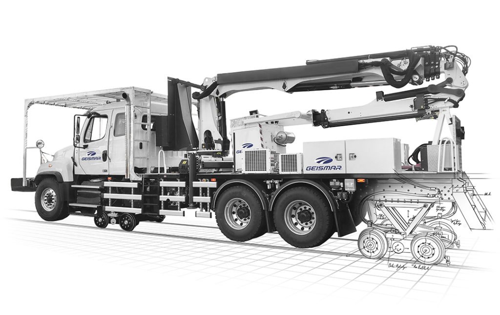 Bridge & tunnel inspection road-rail vehicle V2R - SKY WIZARD | Geismar