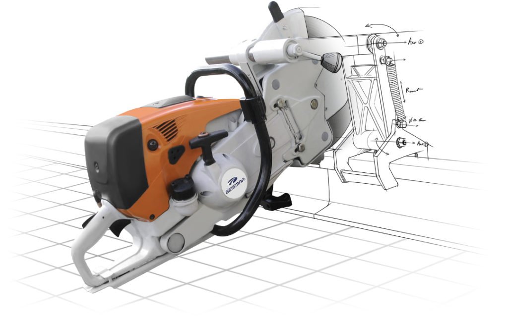 Lightweight abrasive rail saw Cut Hornet - MTZ | Geismar