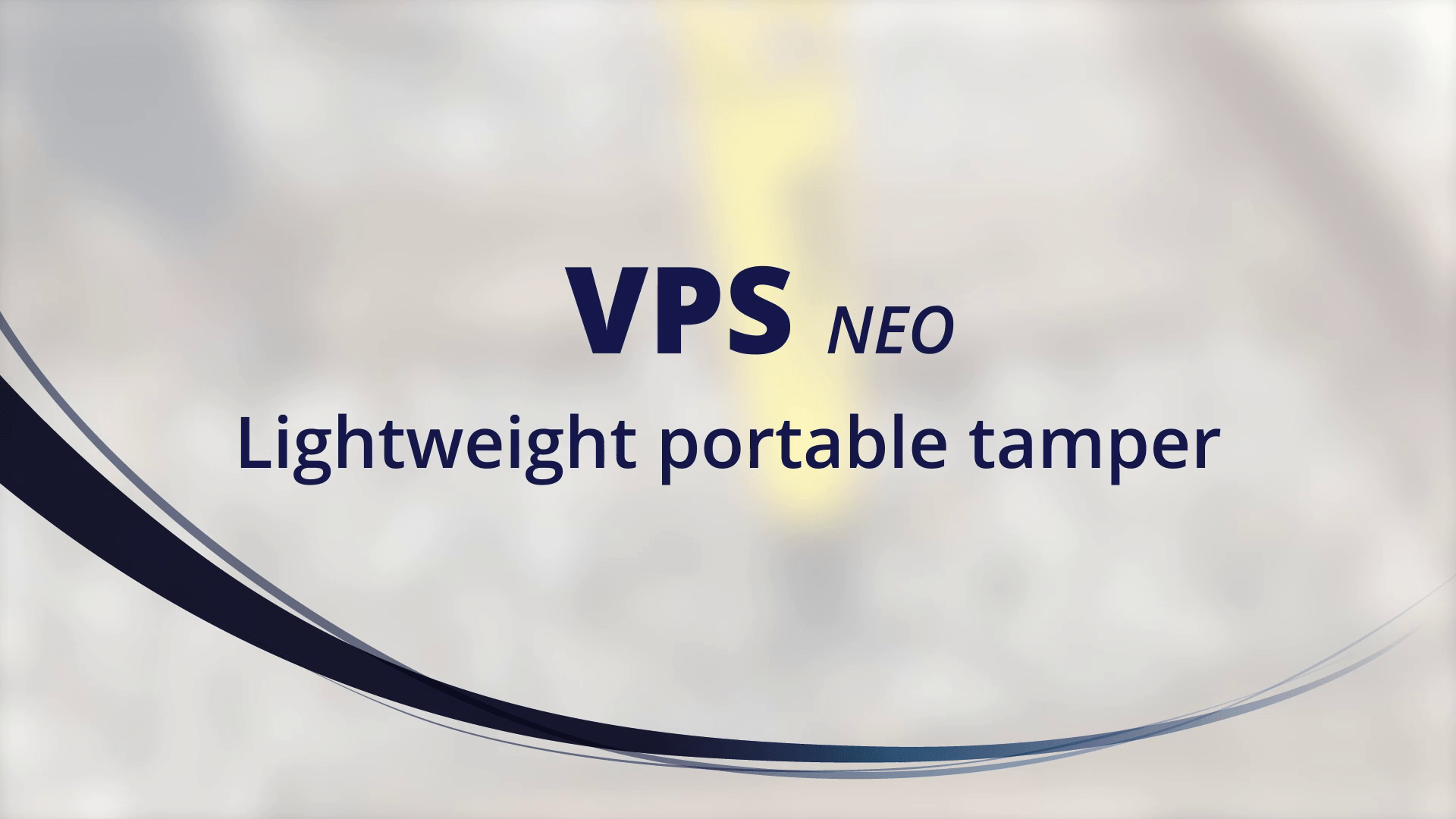 VPS NEO | Lightweight portable tamper | Geismar | Leader équipements de ...